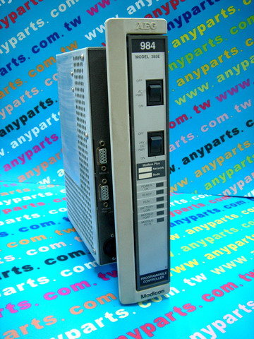 MODICON PC-E984-385 CONTROLLER MODULE 24VDC/115/230VAC POWER SUPPLY - PLC DCS SERVO Control ...